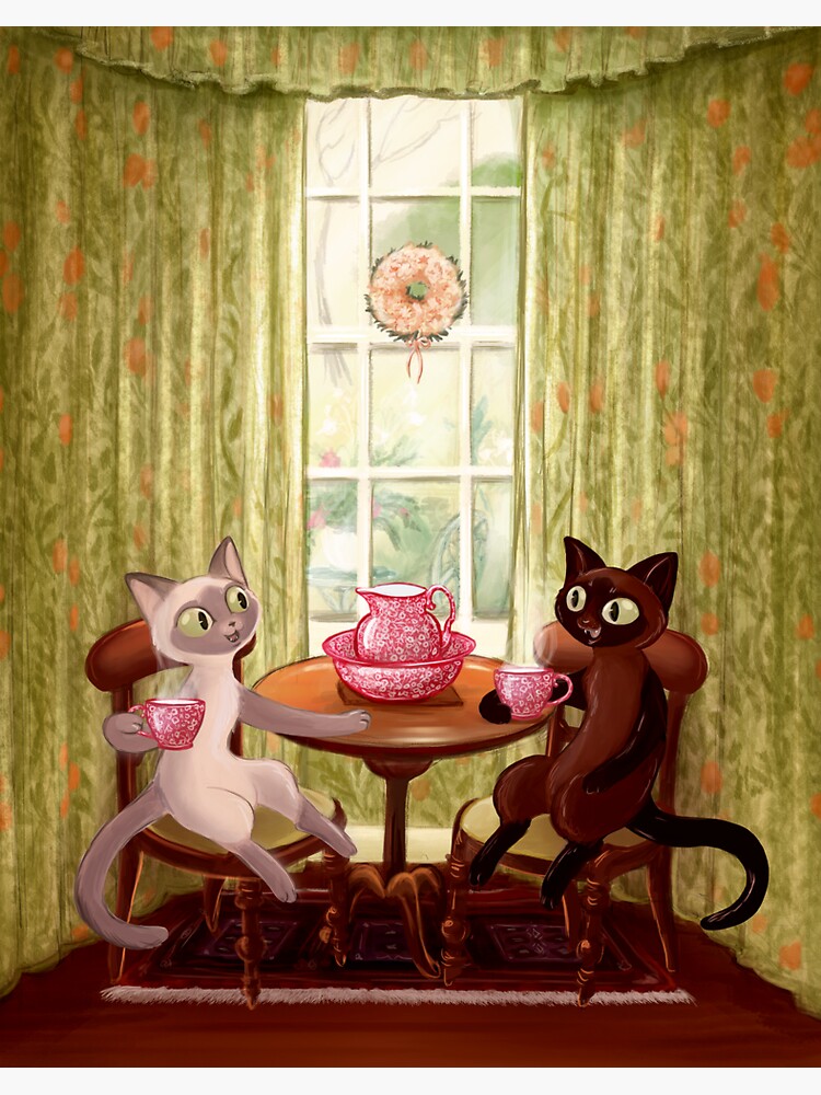 "Burmese Tea Break" Sticker by dweebsville | Redbubble