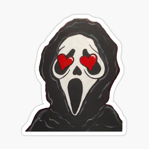 "ghostface" Sticker by transcencanvas | Redbubble