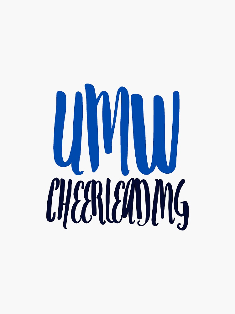 "umw cheerleading" Sticker by MaryWashCheer | Redbubble