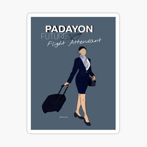 "future flight attendant" Sticker by GoodiesToys | Redbubble