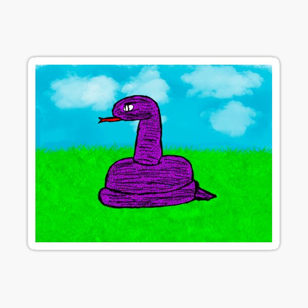 "Snakey the Snake" Sticker by Maria19987 | Redbubble