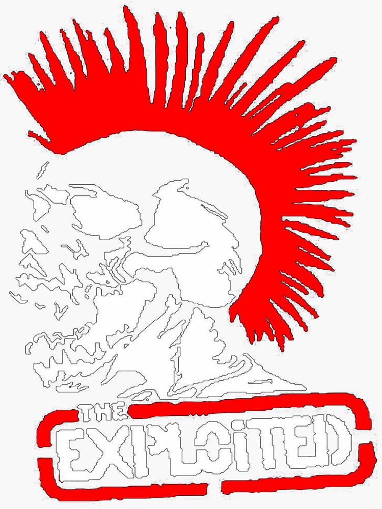 "red rock punk the exploited best selling" Sticker for Sale by ...