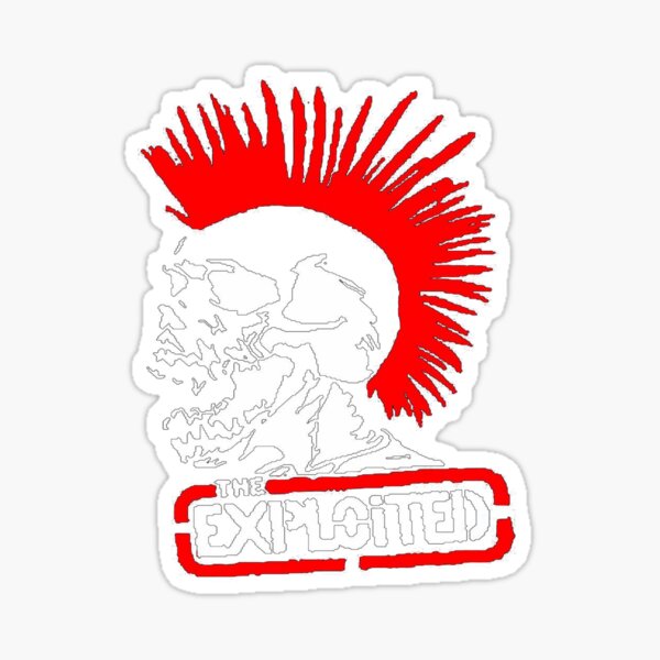 "red rock punk the exploited best selling" Sticker for Sale by ...