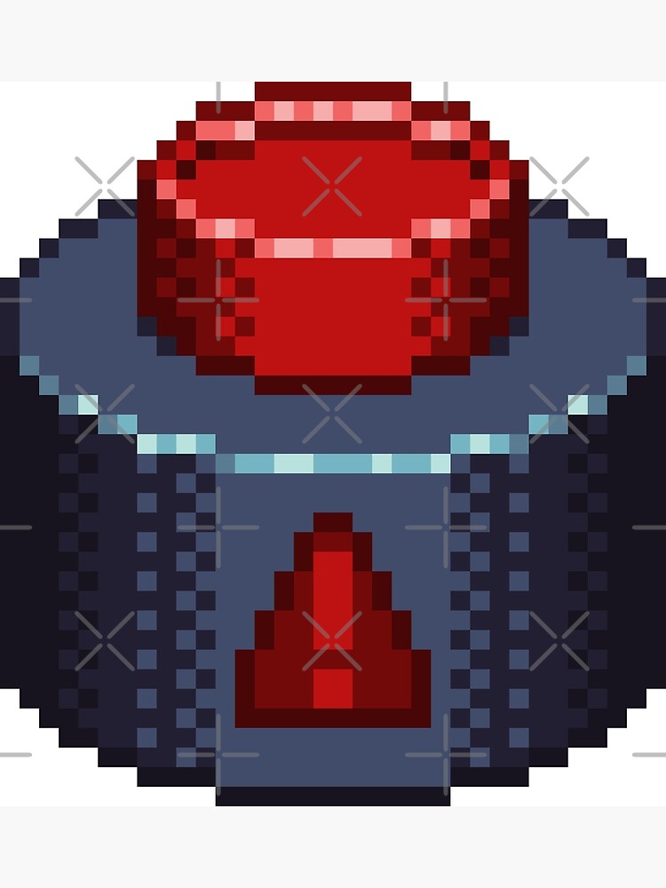 "Big Red Button Pixel Art" Art Print for Sale by KatNat3 | Redbubble