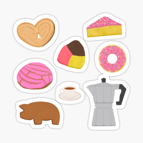 "Pan Dulce y Cafecito" Sticker by cositasdecassie | Redbubble