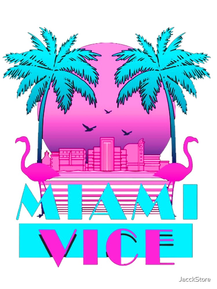 "Miami Vice - Retro 80s Design" Leggings for Sale by JacckStore | Redbubble