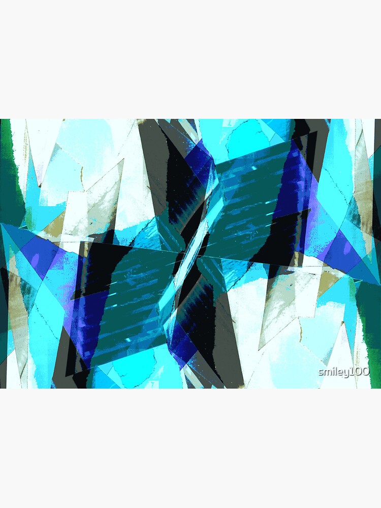 "inverted blue tone pattern;-by smiley100. [c.a.2022]" Sticker by ...