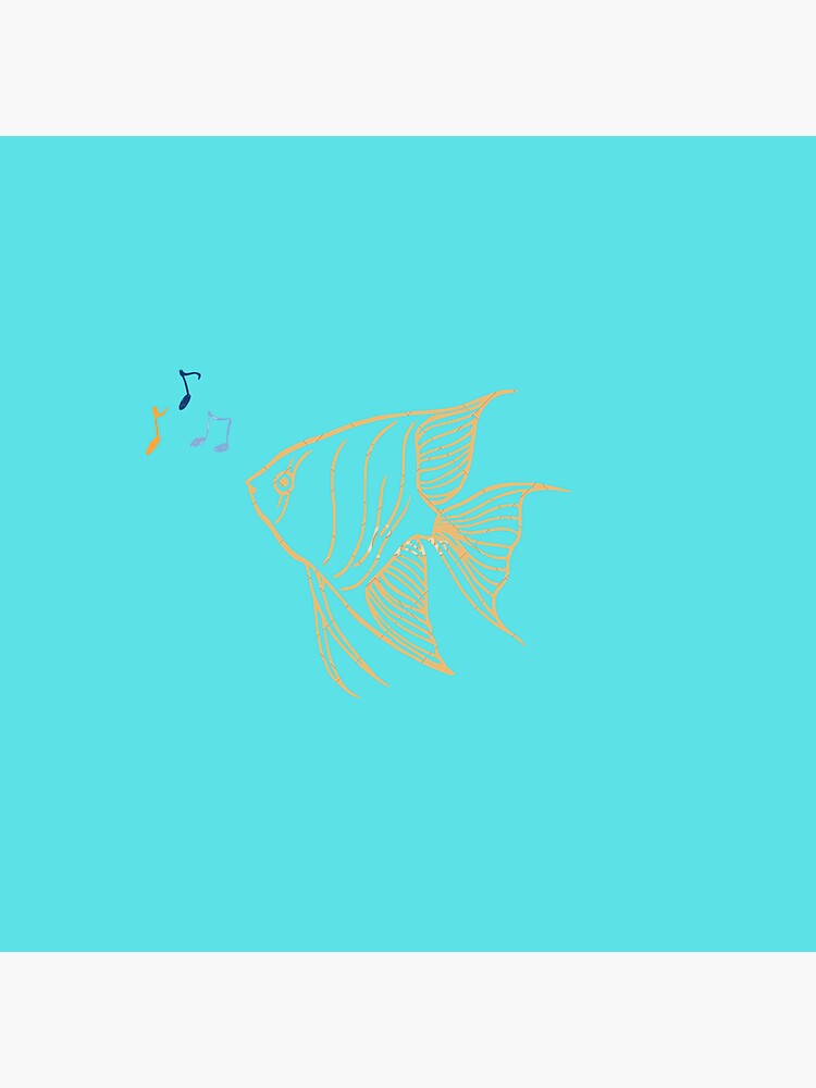 "Singing fish" Sticker by ilagalery | Redbubble