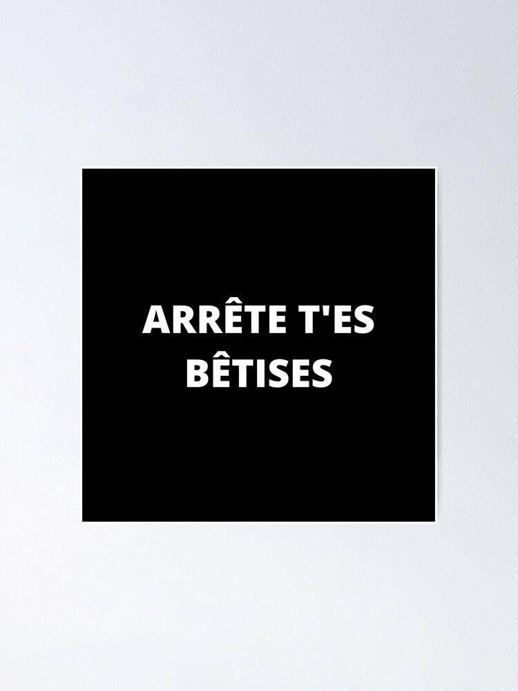 "stop messing around" Poster for Sale by sashaduq | Redbubble