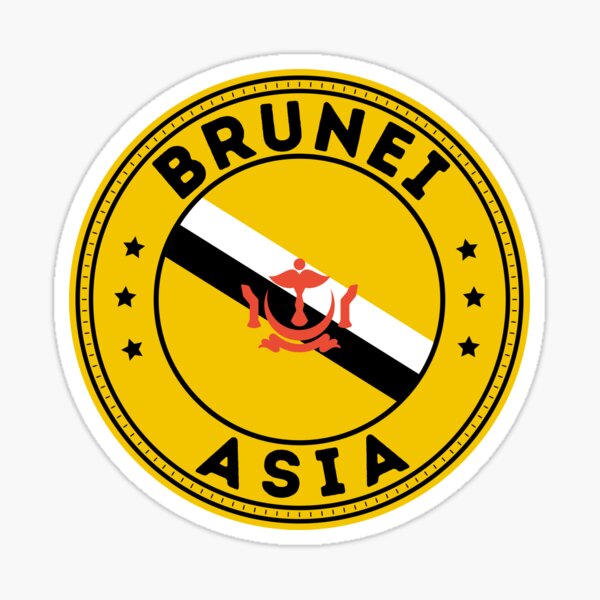 "Brunei Flag" Sticker by worldpopulation | Redbubble