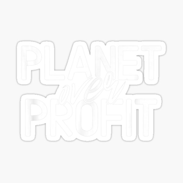 "Planet over Profit Earth Day Environmentalism Vintage" Sticker by ...