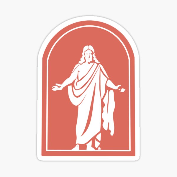 "Jesus Christ - Red" Sticker by oliviarenee09 | Redbubble