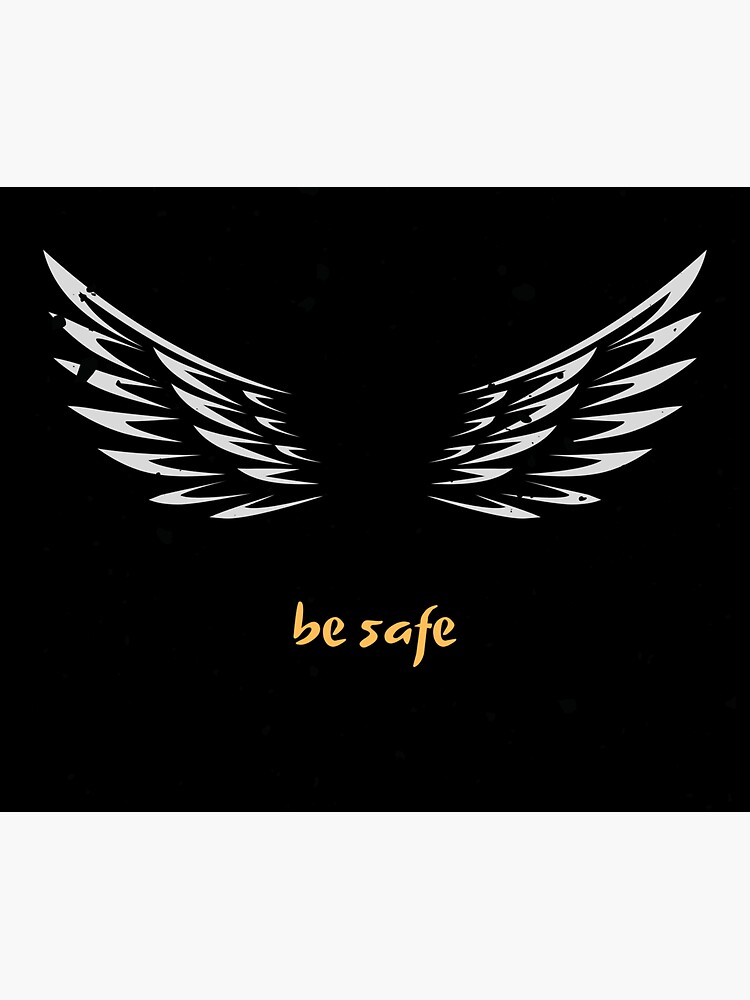 "be safe" Sticker by berniq | Redbubble