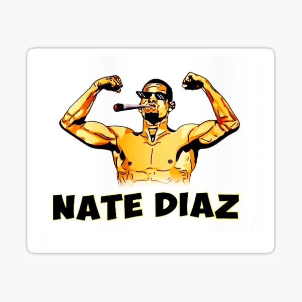 "NATE DIAZ MMA FIGHTER" Sticker by MarketFurAlles | Redbubble