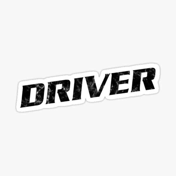 "Driver Distressed Logo" Sticker by BrotherOfPerl | Redbubble