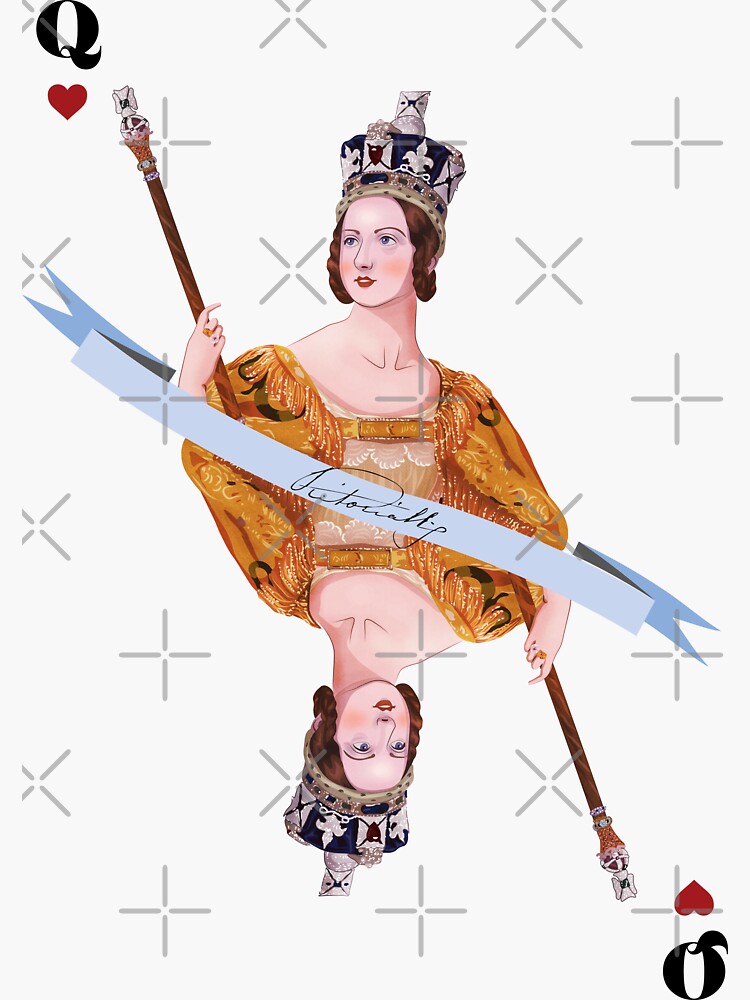 "Queen Victoria card 02" Sticker for Sale by vixfx | Redbubble