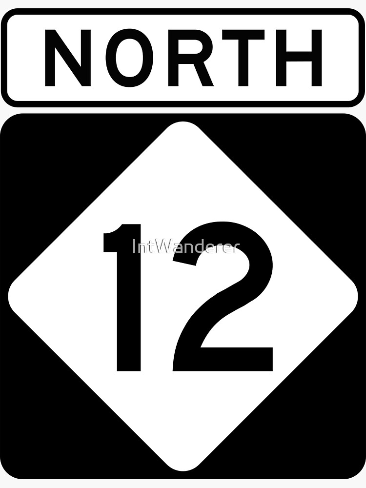 "NC 12 - NORTH " Sticker for Sale by NewNomads | Redbubble