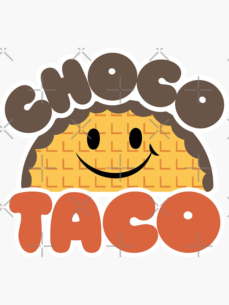 "Chocotaco Merch Choco Taco" Sticker by ElbaSoft | Redbubble