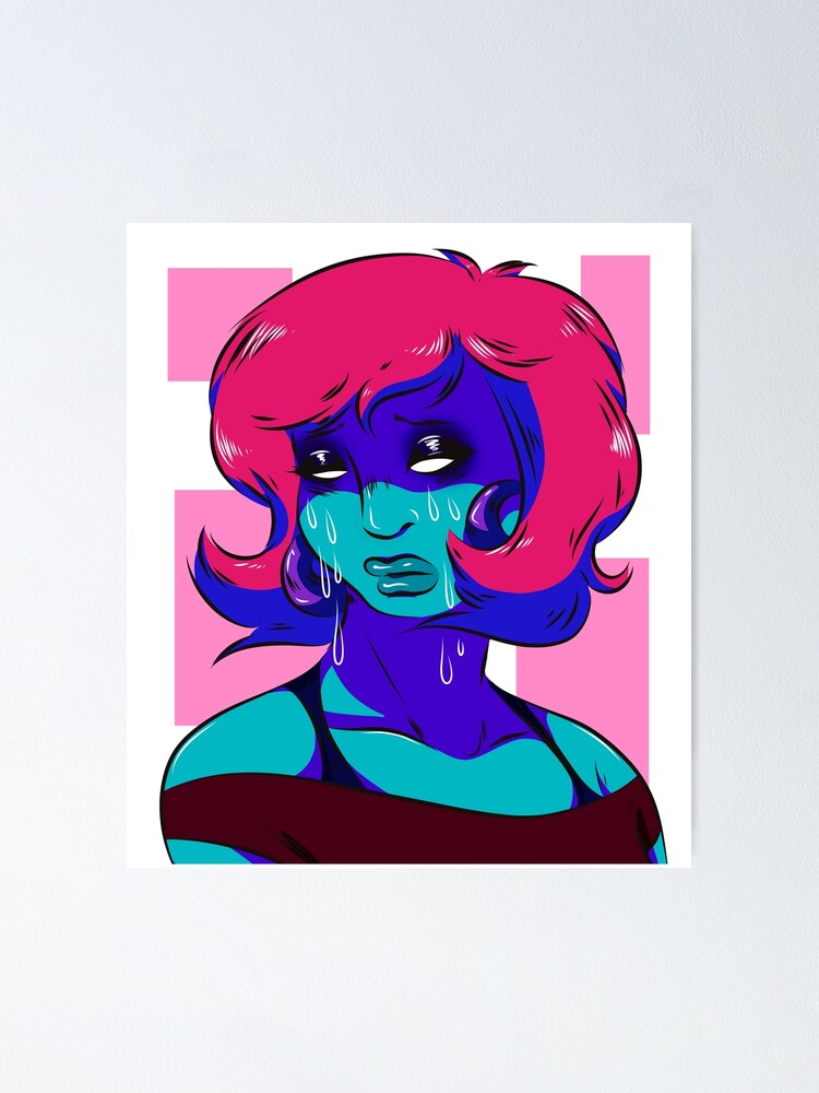 "sad" Poster for Sale by murderclowns | Redbubble