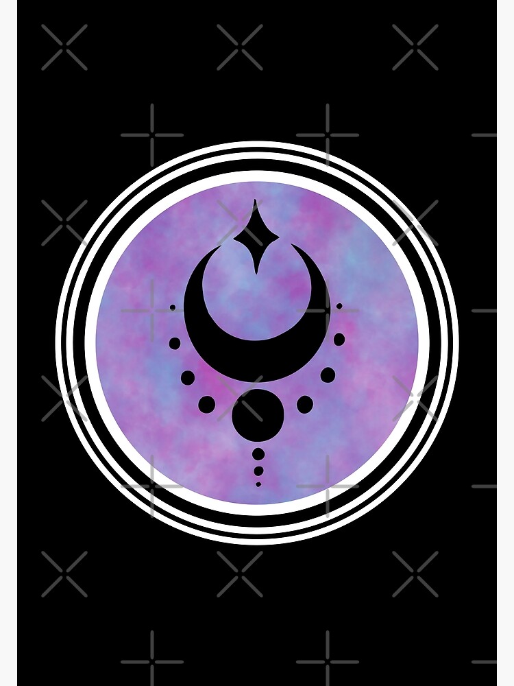 "Purple Esoteric Mystical Moon Symbol" Poster for Sale by ...