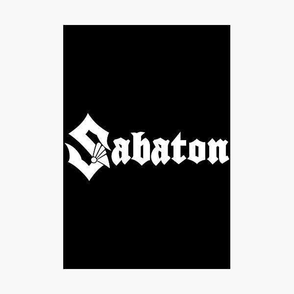 "Sabaton Merch Sabaton Logo" Photographic Print for Sale by ElbaSoft ...