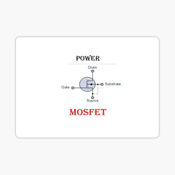"Mosfet Transistor" Sticker by VervainTrendy | Redbubble