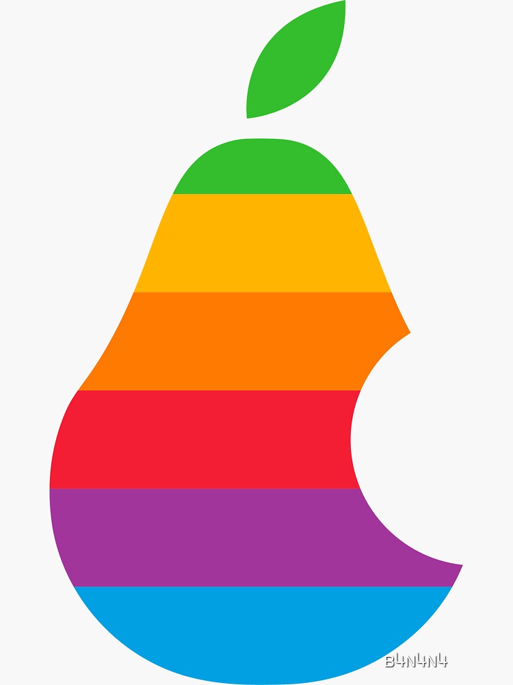 "Pear Computers" Sticker by B4N4N4 | Redbubble