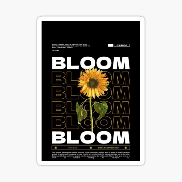 "Bloom" Sticker for Sale by TheFullArt | Redbubble