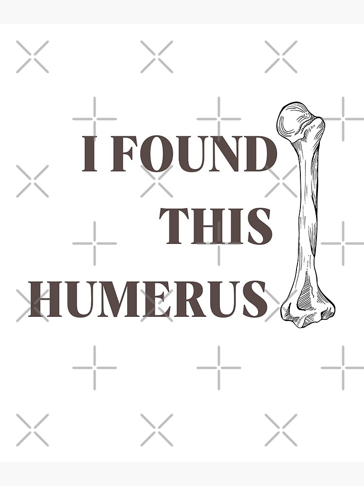 " I Found This Humerus" Poster for Sale by alikoos | Redbubble