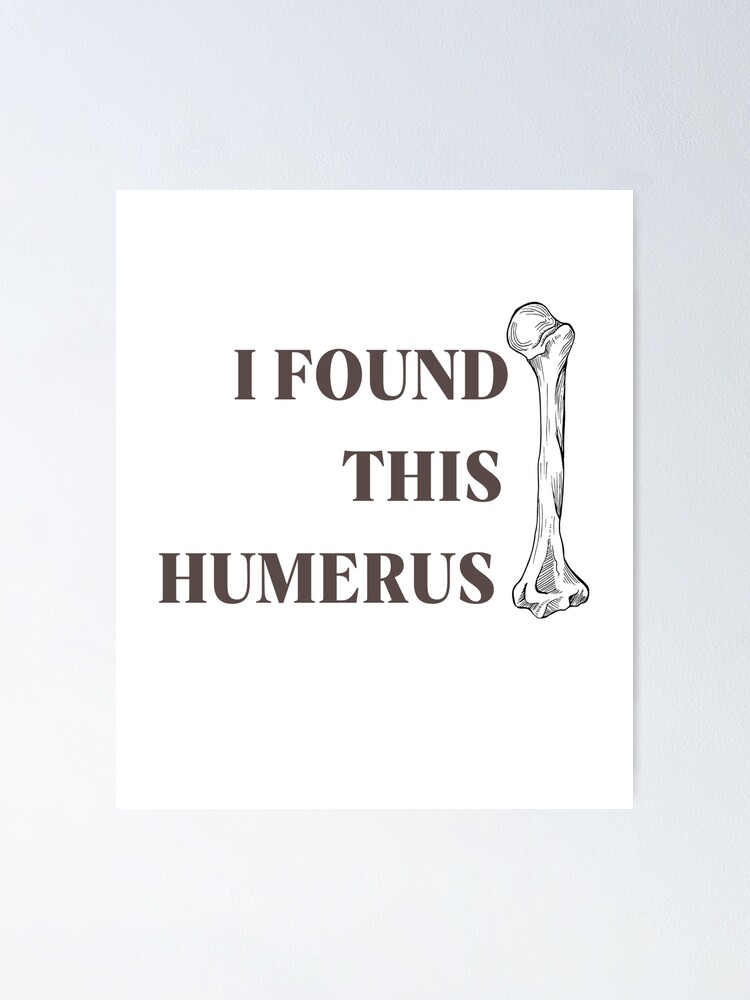 " I Found This Humerus" Poster for Sale by alikoos | Redbubble