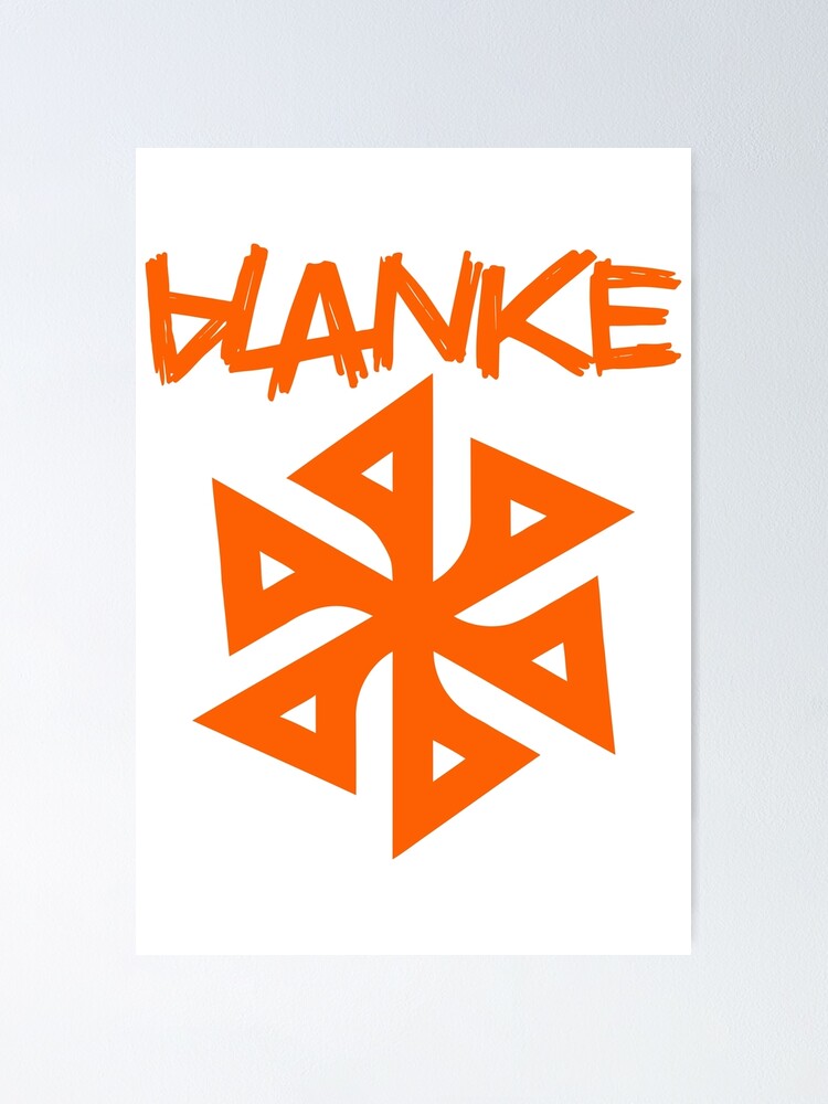 "Blanke Merch Blanke Orange Logo" Poster for Sale by ElbaSoft | Redbubble