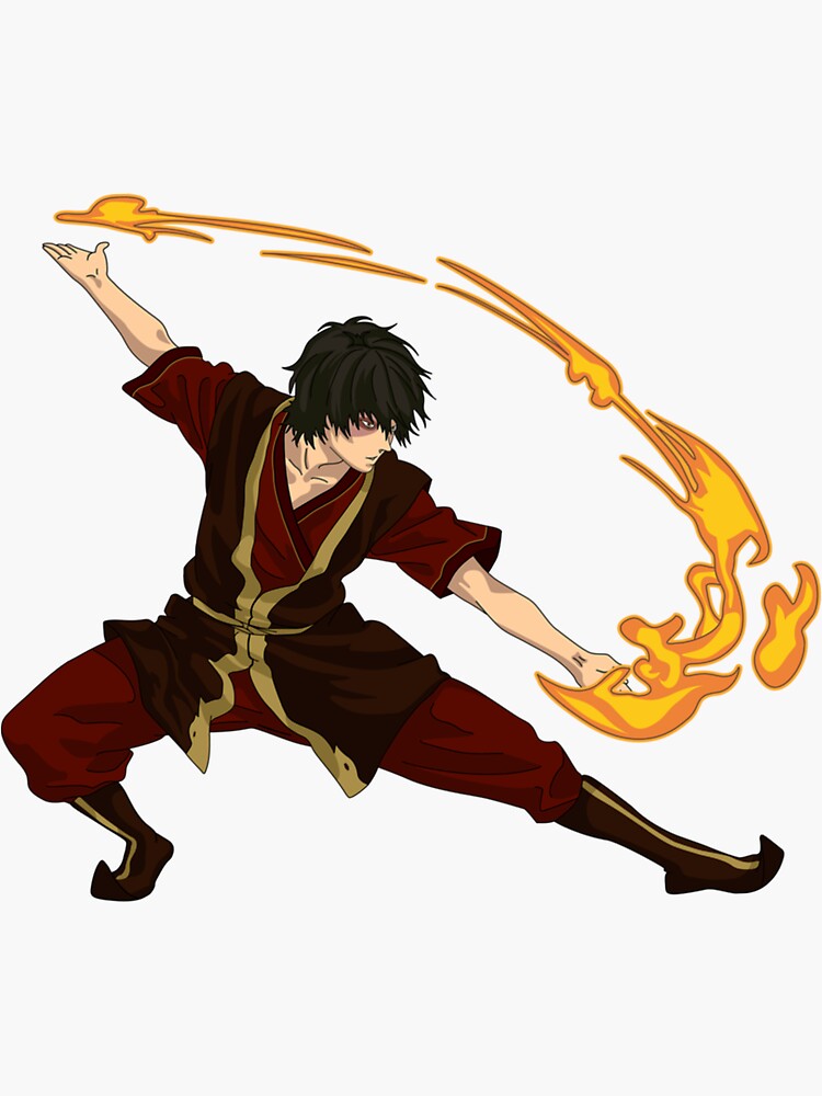 "Zuko" Sticker by AirbenderRB | Redbubble