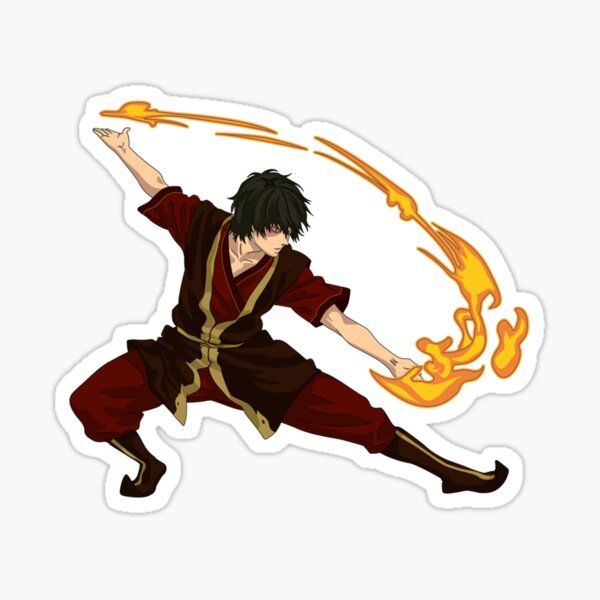 "Zuko" Sticker by AirbenderRB | Redbubble