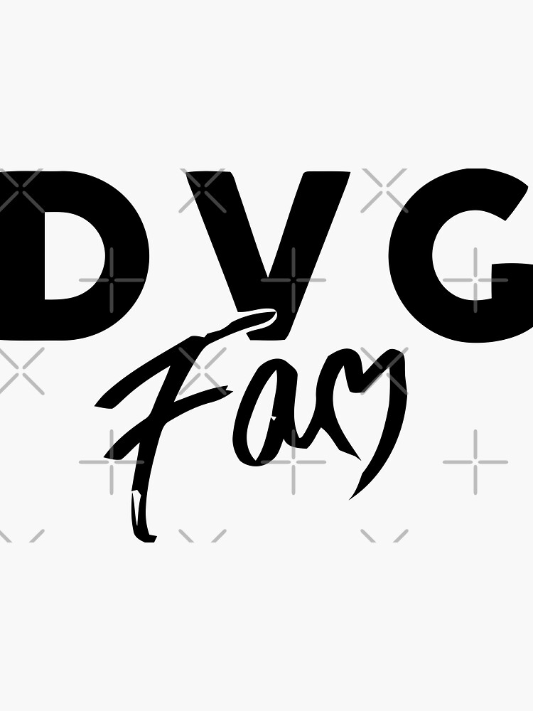 "Dad V Girls Merch DVG Logo" Sticker by ElbaSoft | Redbubble