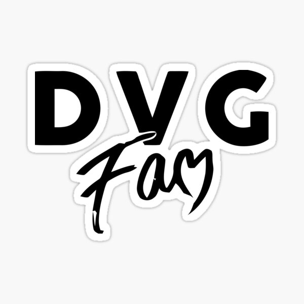 "Dad V Girls Merch DVG Logo" Sticker by ElbaSoft | Redbubble