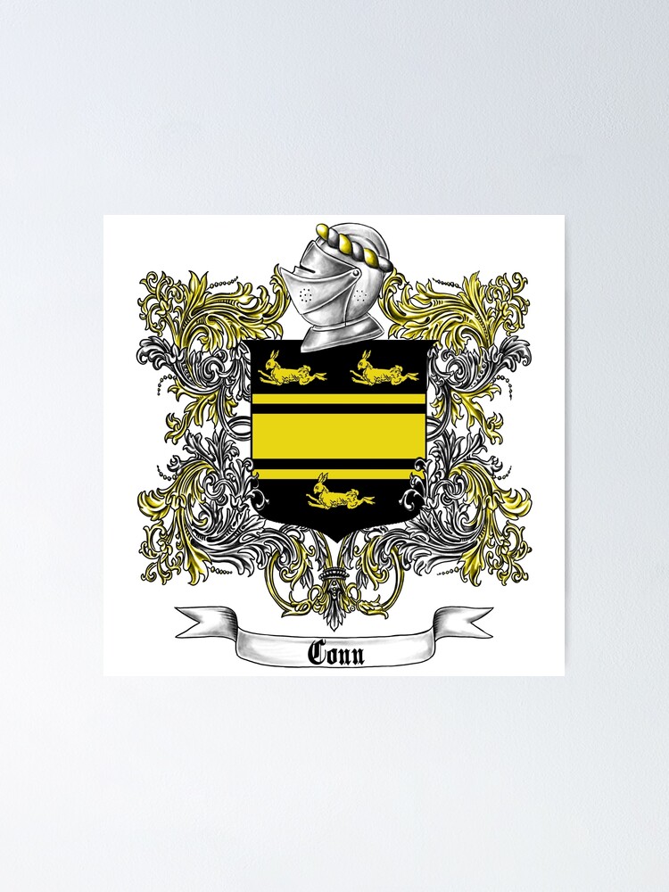 "Conn Family Crest" Poster by atomicblizzard | Redbubble