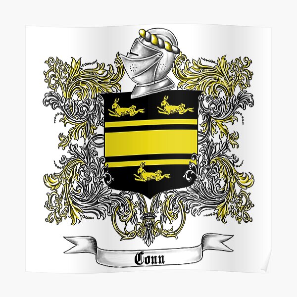"Conn Family Crest" Poster by atomicblizzard | Redbubble