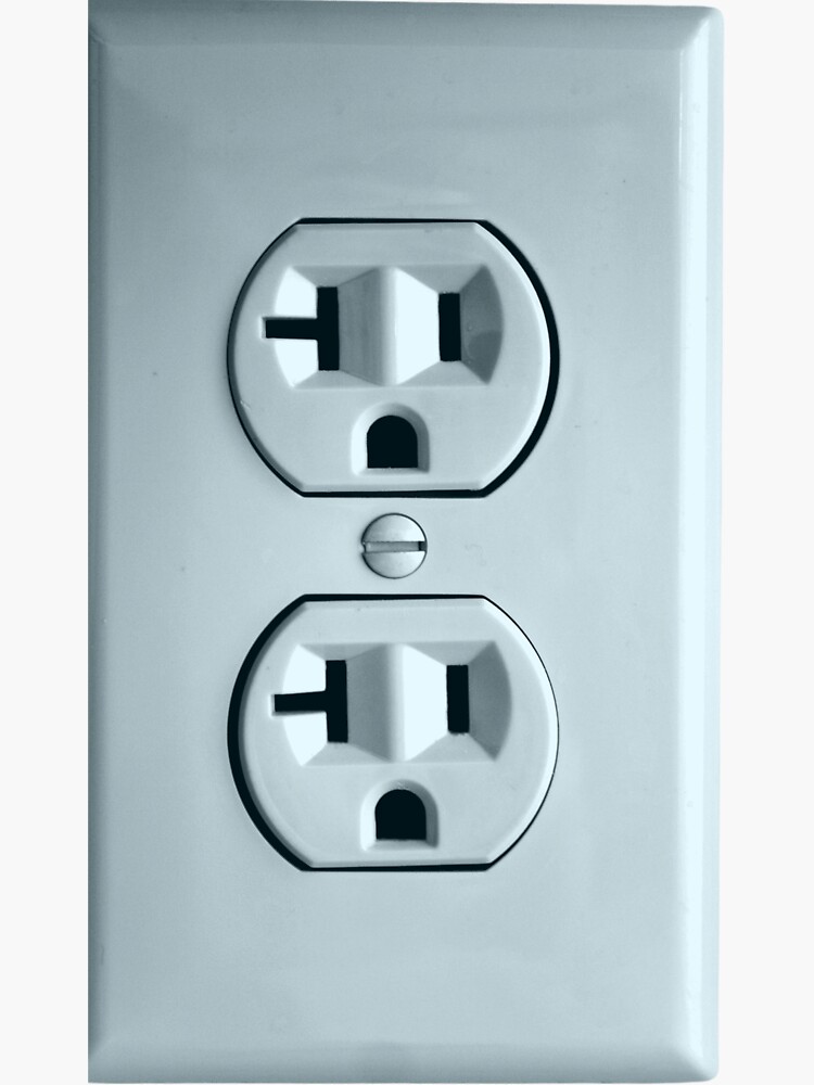 "Fake outlet sticker" Sticker by VIPlogos | Redbubble