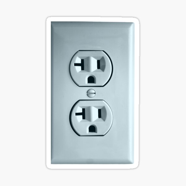"Fake outlet sticker" Sticker by VIPlogos | Redbubble