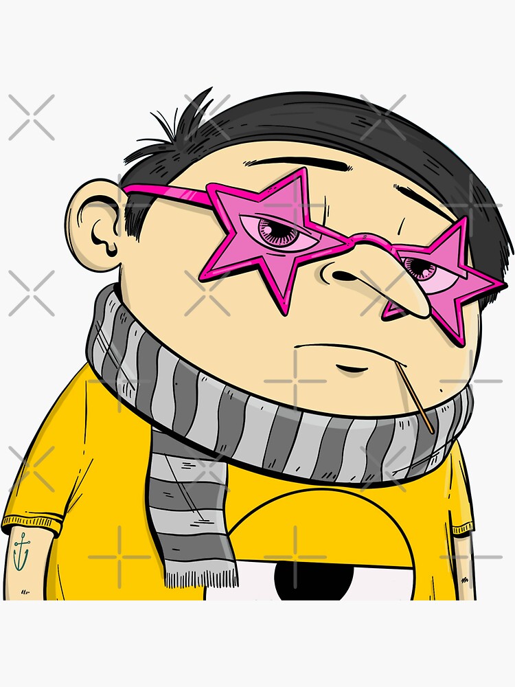 "Gru" Sticker for Sale by jassemr | Redbubble