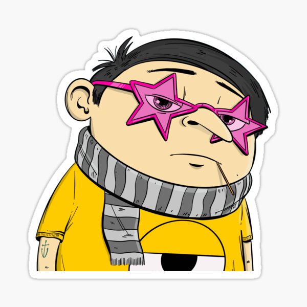 "Gru" Sticker for Sale by jassemr | Redbubble