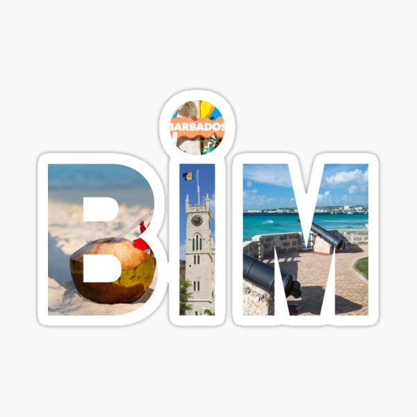 "BIM Barbados Decal" Sticker by Dekal | Redbubble