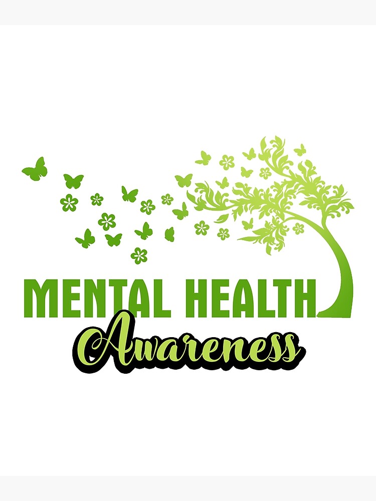 "Trees Mental Health Awareness Month Positive Quote Happiness " Poster ...