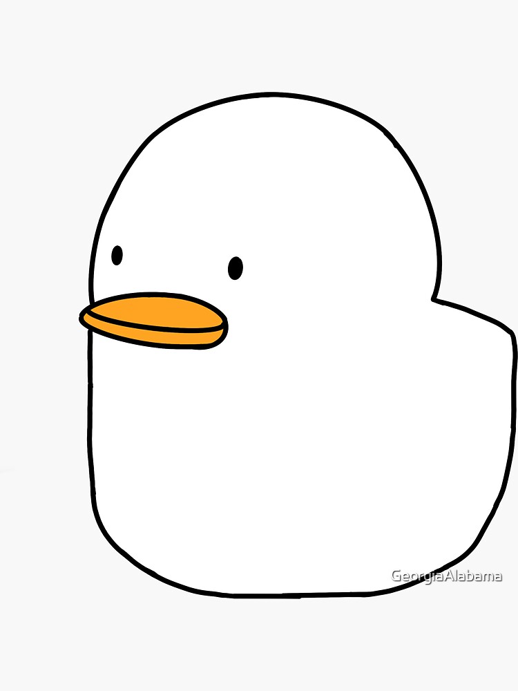 "benson the duck" Sticker by GeorgiaAlabama | Redbubble