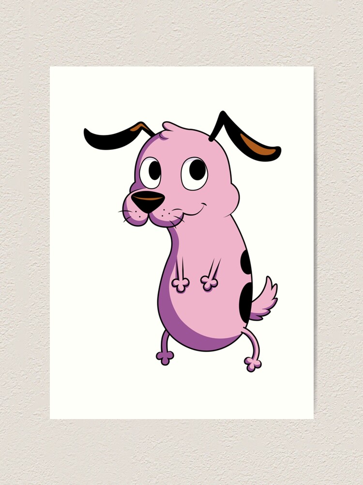"Happy Courage the Cowardly Dog " Art Print for Sale by AaliyahKing52 ...