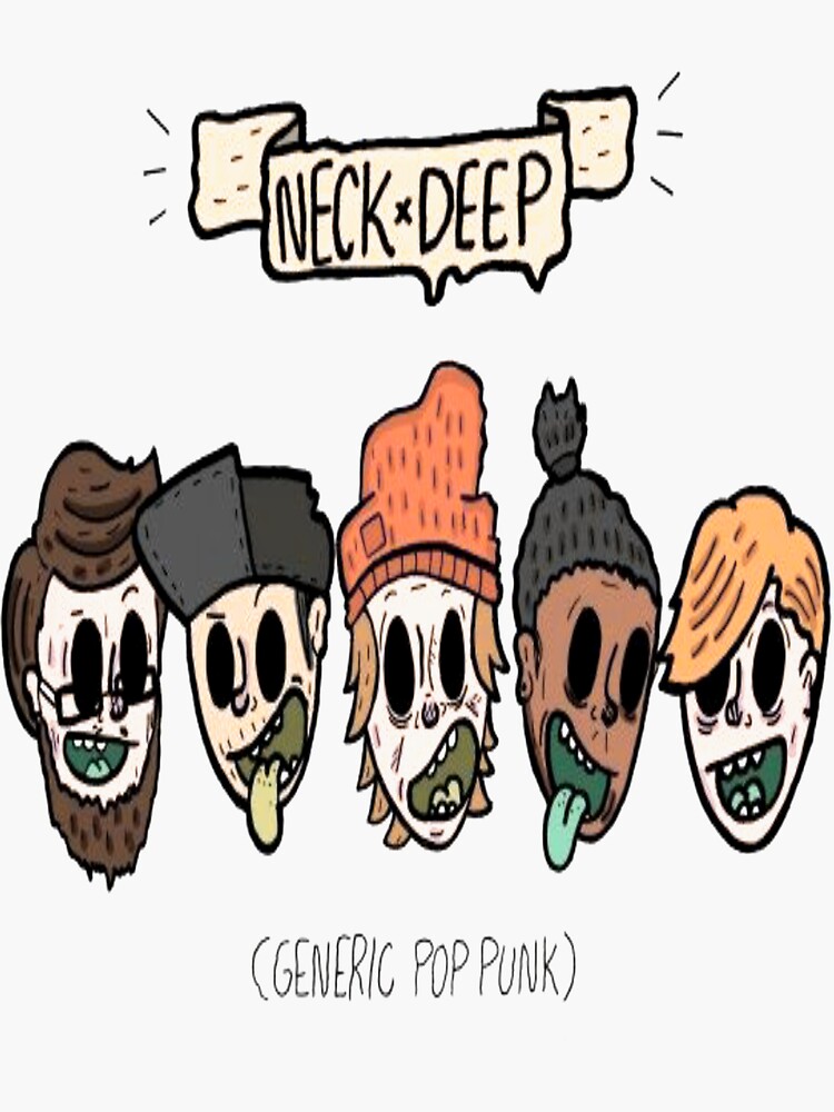 "illustrasion neck deep best selling" Sticker by Konstantin515 | Redbubble