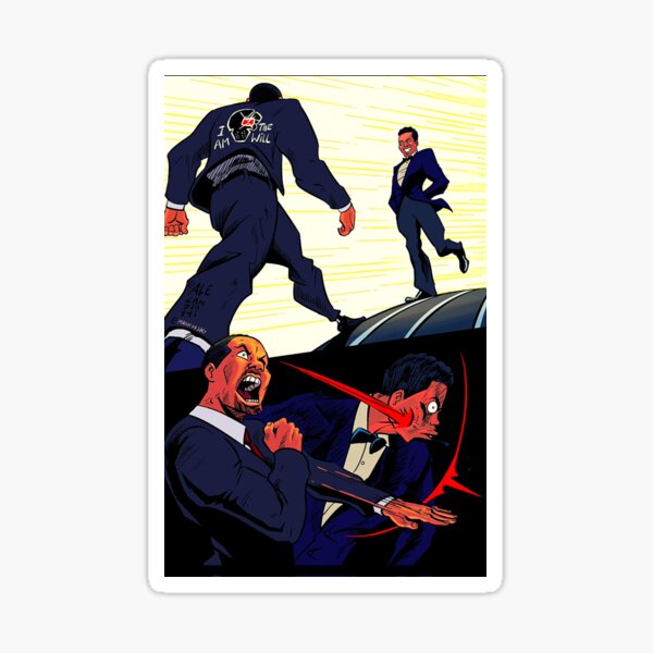 "Will Smith Chris Rock" Sticker by jwick9000 | Redbubble