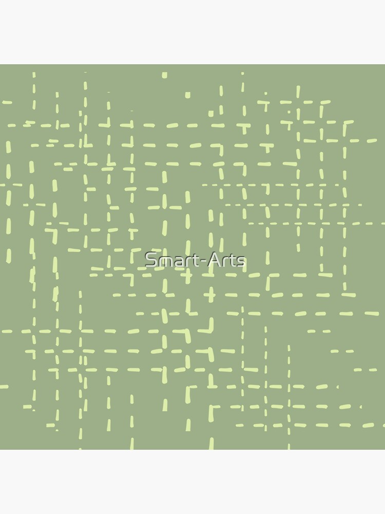 " Dotted Lines Harmonic Pattern Sage Green" Sticker by Smart-Arts ...