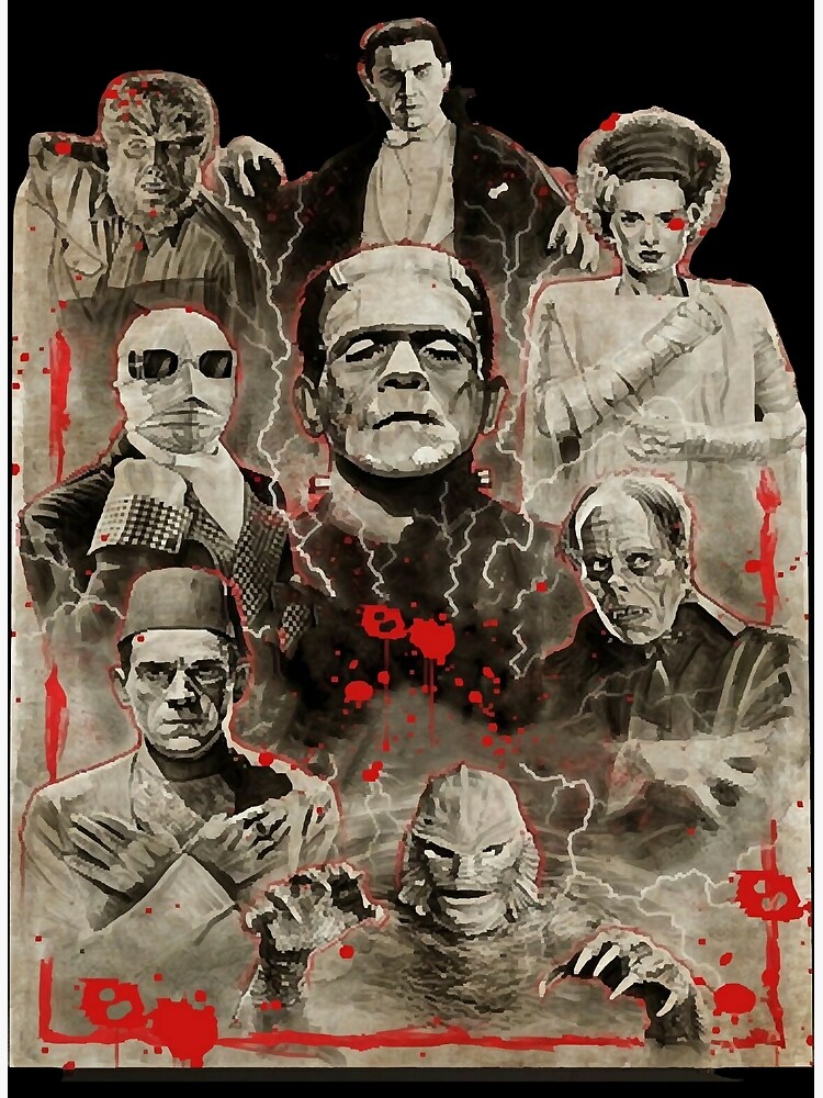 "Classic Monster Mash, Halloween, Vintage Monsters " Poster for Sale by ...