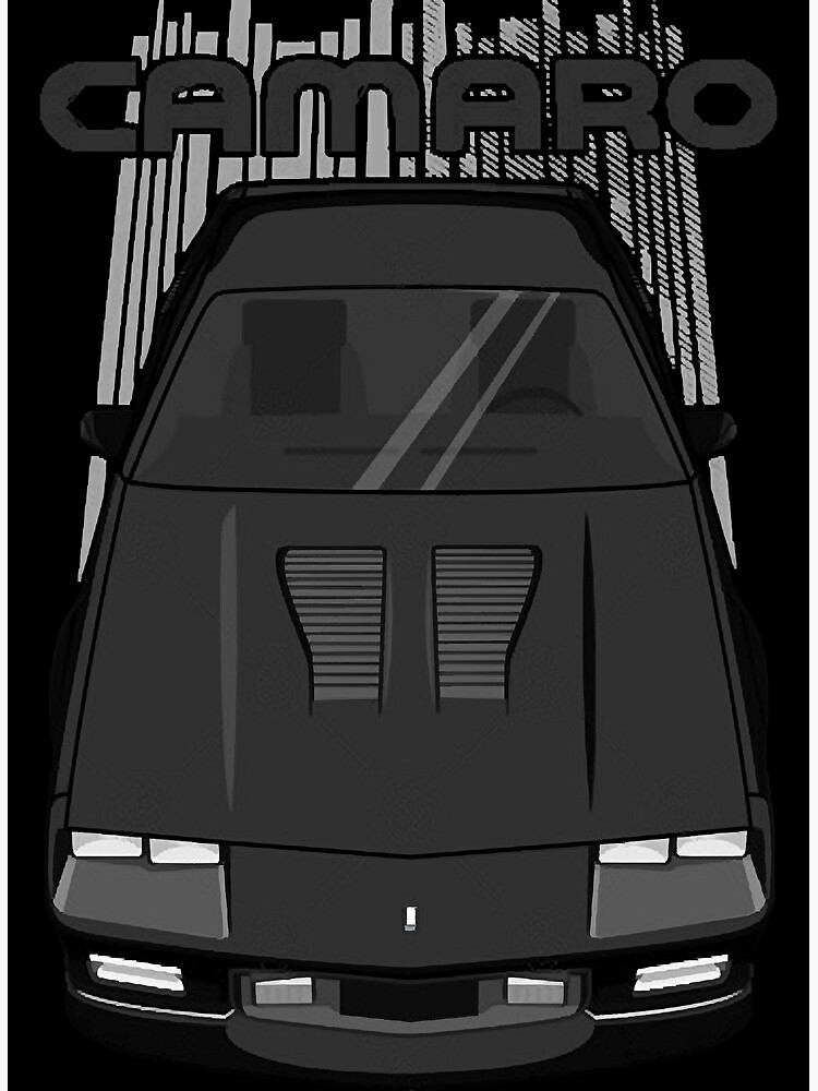 "Camaro 3rd gen - black " Poster for Sale by AmandaGord5105 | Redbubble
